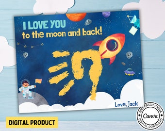 Mother's / Father's Day Printable I Love You to the Moon Teacher ...