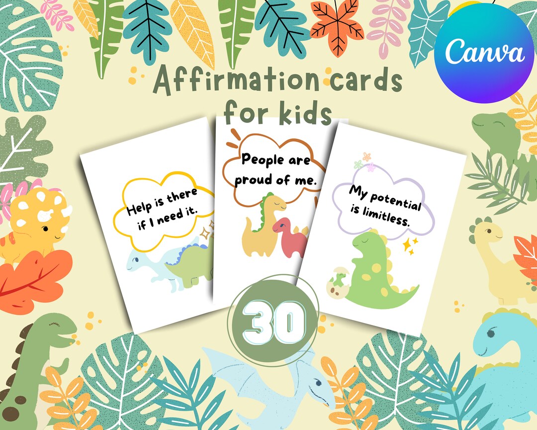 Affirmation Station Cards Positive Quote Flash Cards - Etsy