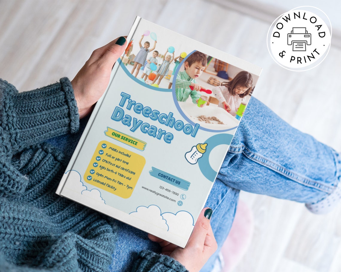 Daycare Flyer Bundle Childcare Flyers Home Daycare Flyer - Etsy