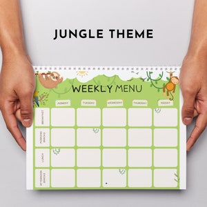 Home Daycare Weekly Menu Editable Weekly Meal Planner Preschool Menu ...