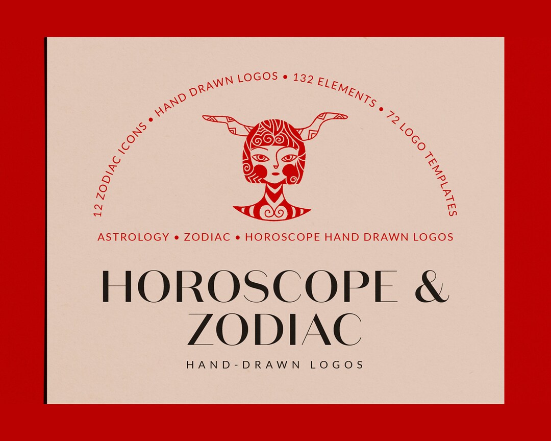 Horoscope Logos | Zodiac Drawings | Astrology Illustrations - Etsy