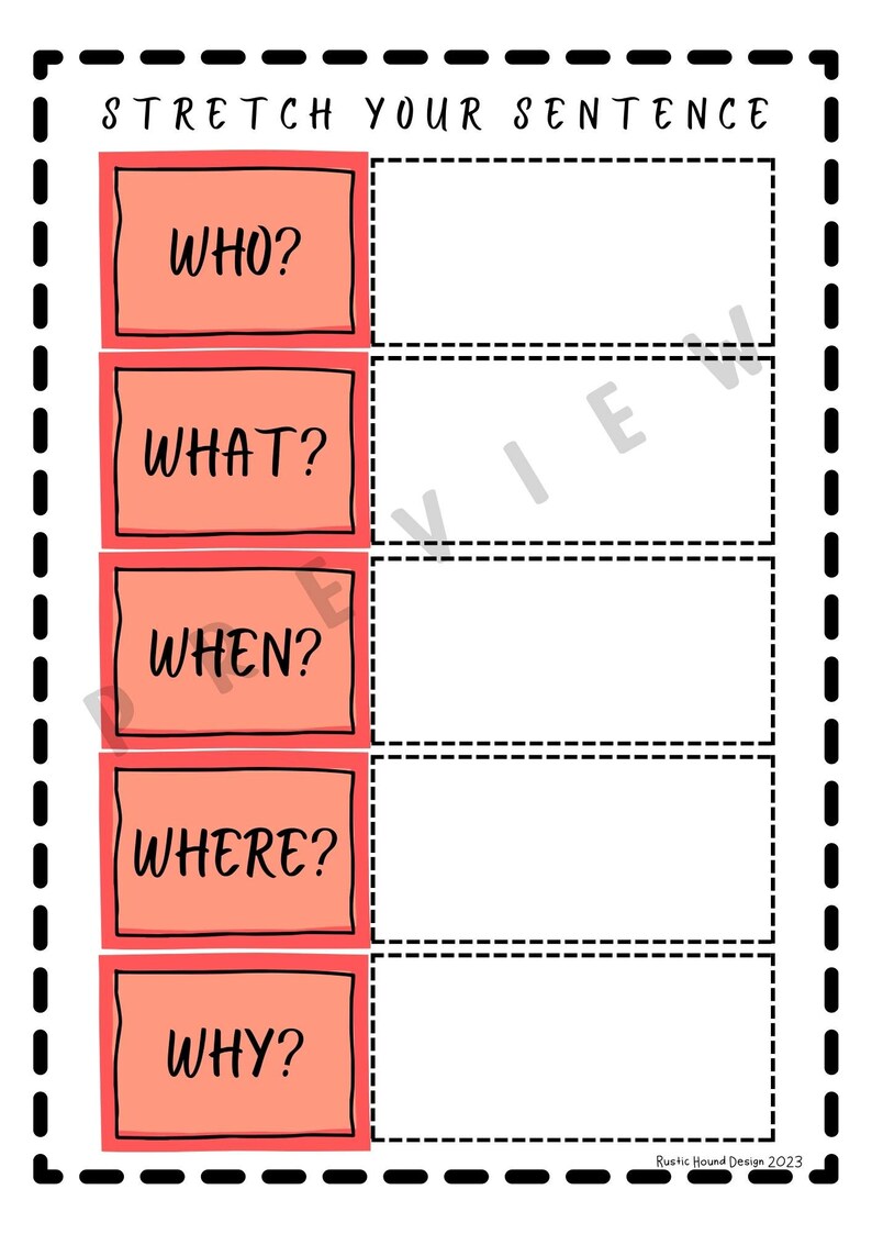 Writing Worksheet Sentences Writing Writing Skills Homeschool Stretch A ...