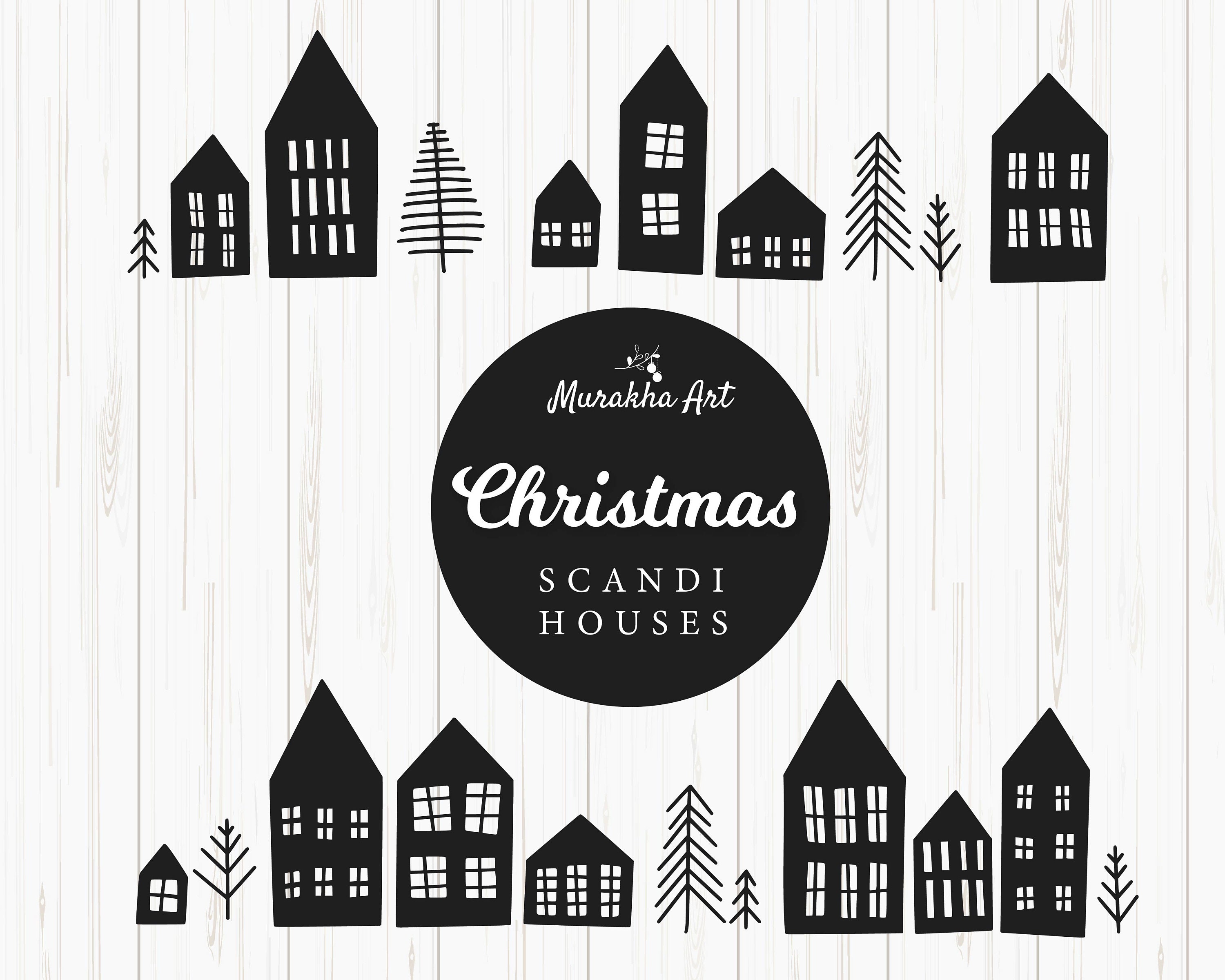 Nordic Village Svg - Etsy Australia