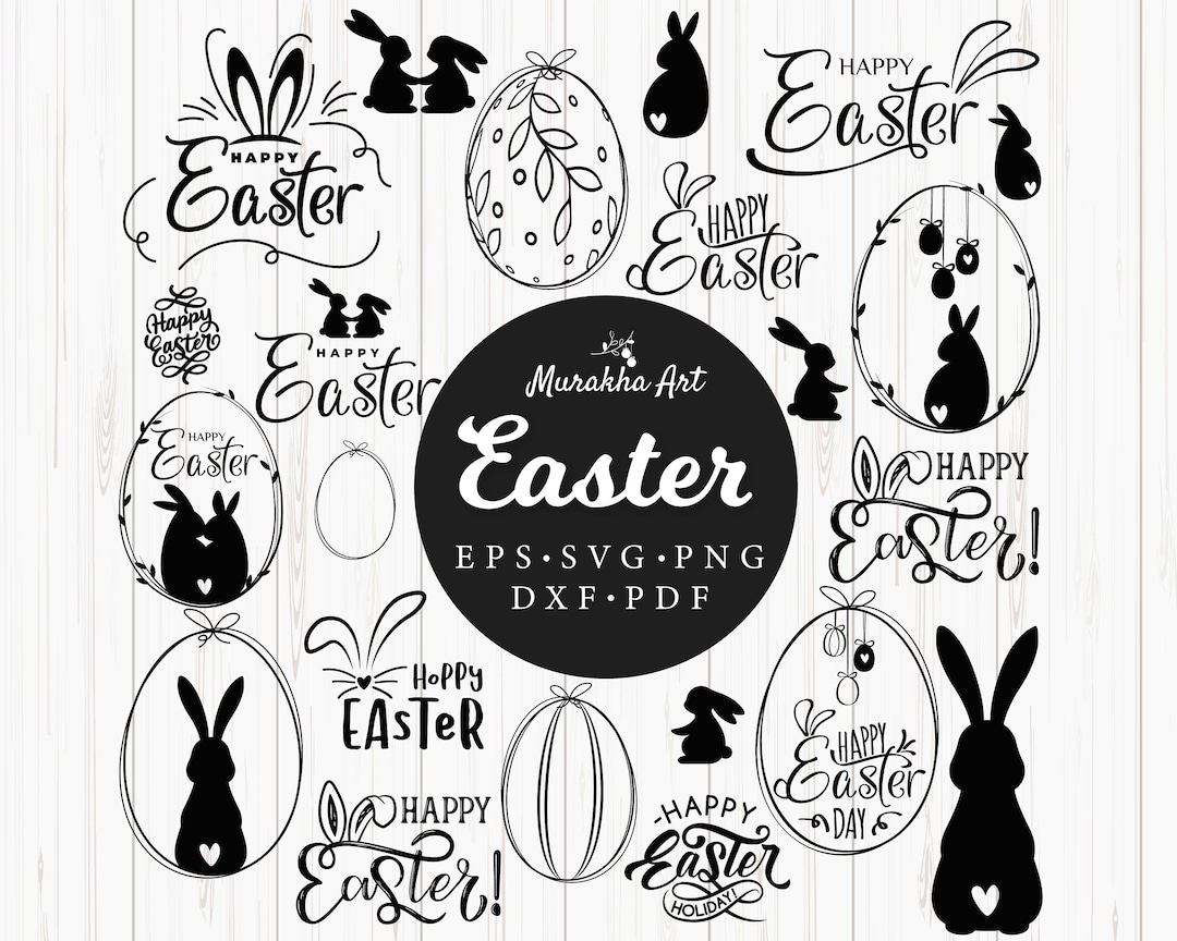Easter Bunny SVG Plotter, Laser Fill for Cricut, Spring SVG, Easter Egg, Ostern Potterdatei - Etsy