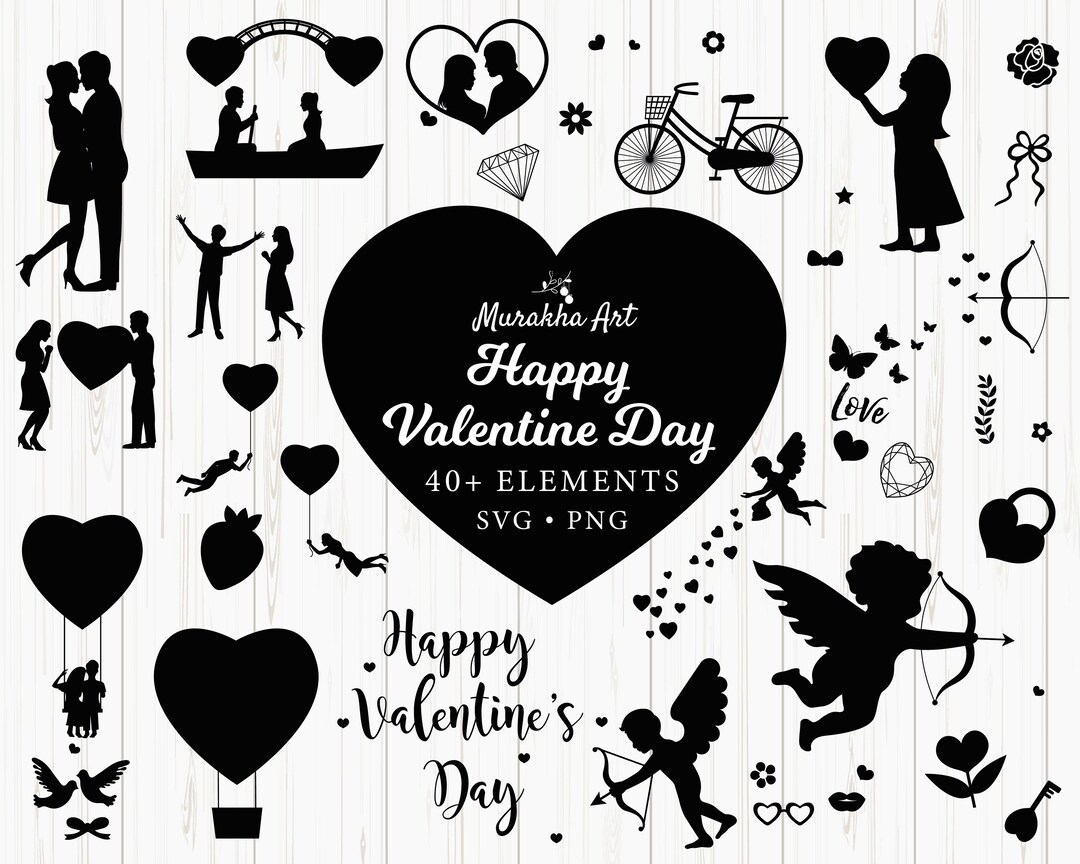 Valentines Svg Bundle, Hearts Svg, Love Svg, Valentines Day Svg for ...