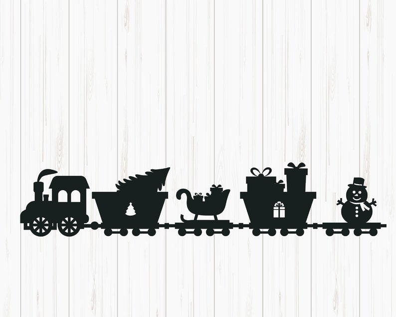 Christmas Scene Svg Christmas Window Svg Christmas Train - Etsy