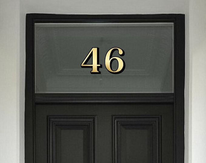 Premium Gold Fanlight Transom House Door Numbers Victorian - Etsy