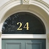Premium Gold Fanlight Transom House Door Number, Victorian Style House ...