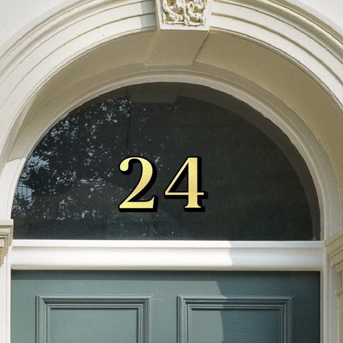 Premium Gold Fanlight Transom House Door Numbers Victorian - Etsy