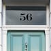 Premium Black Elegant Fanlight Door Number, Black Transom House Number ...