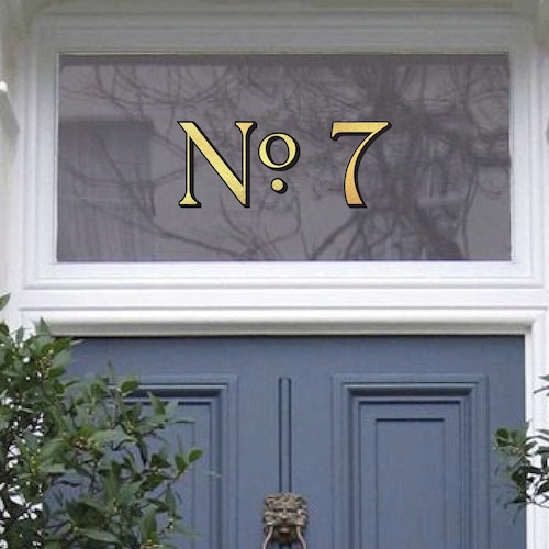 Silver Fanlight Transom House Door Number Victorian Style - Etsy