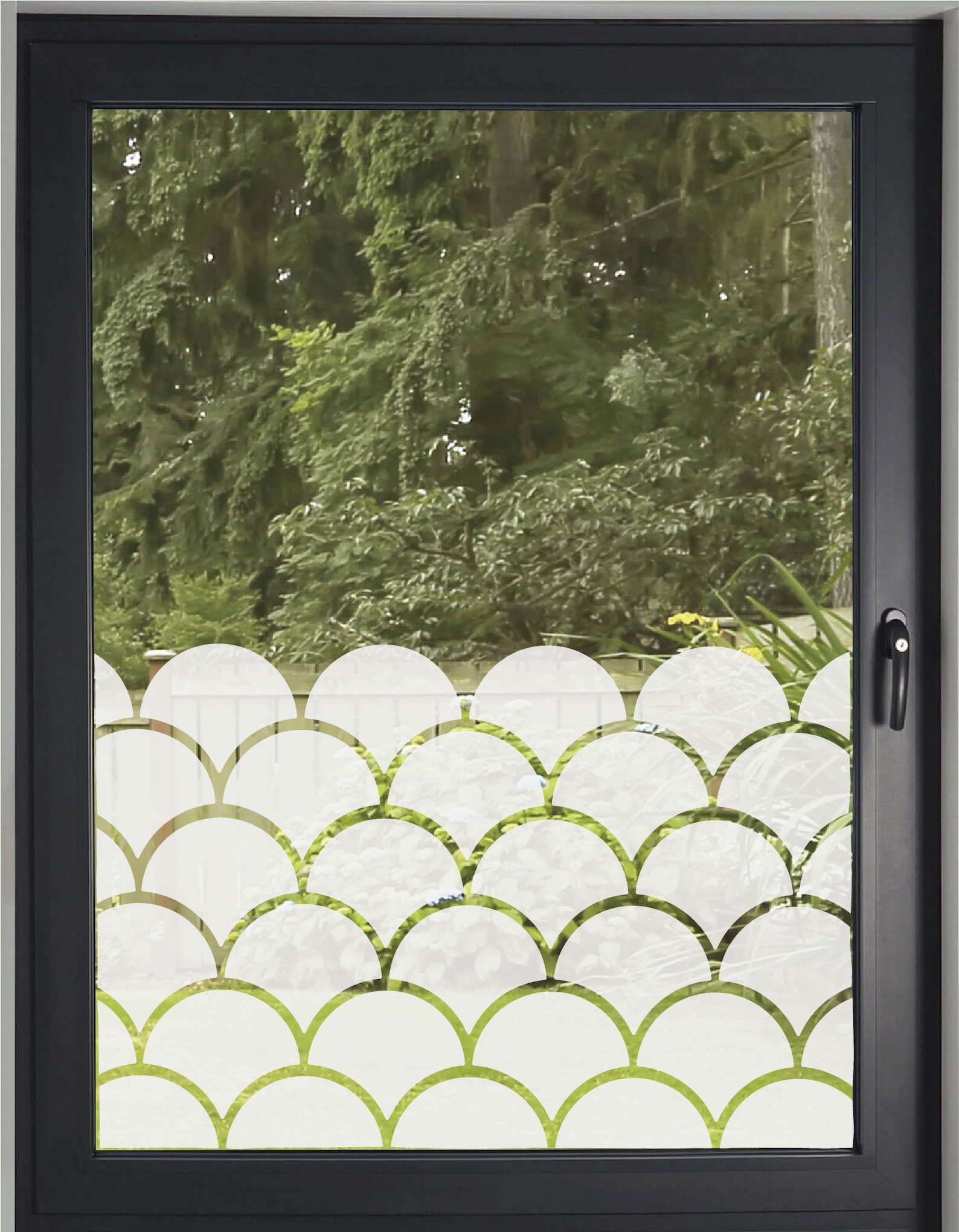 Frosted Fish Scales Window Privacy Stickers, Mermaid Scale Design ...