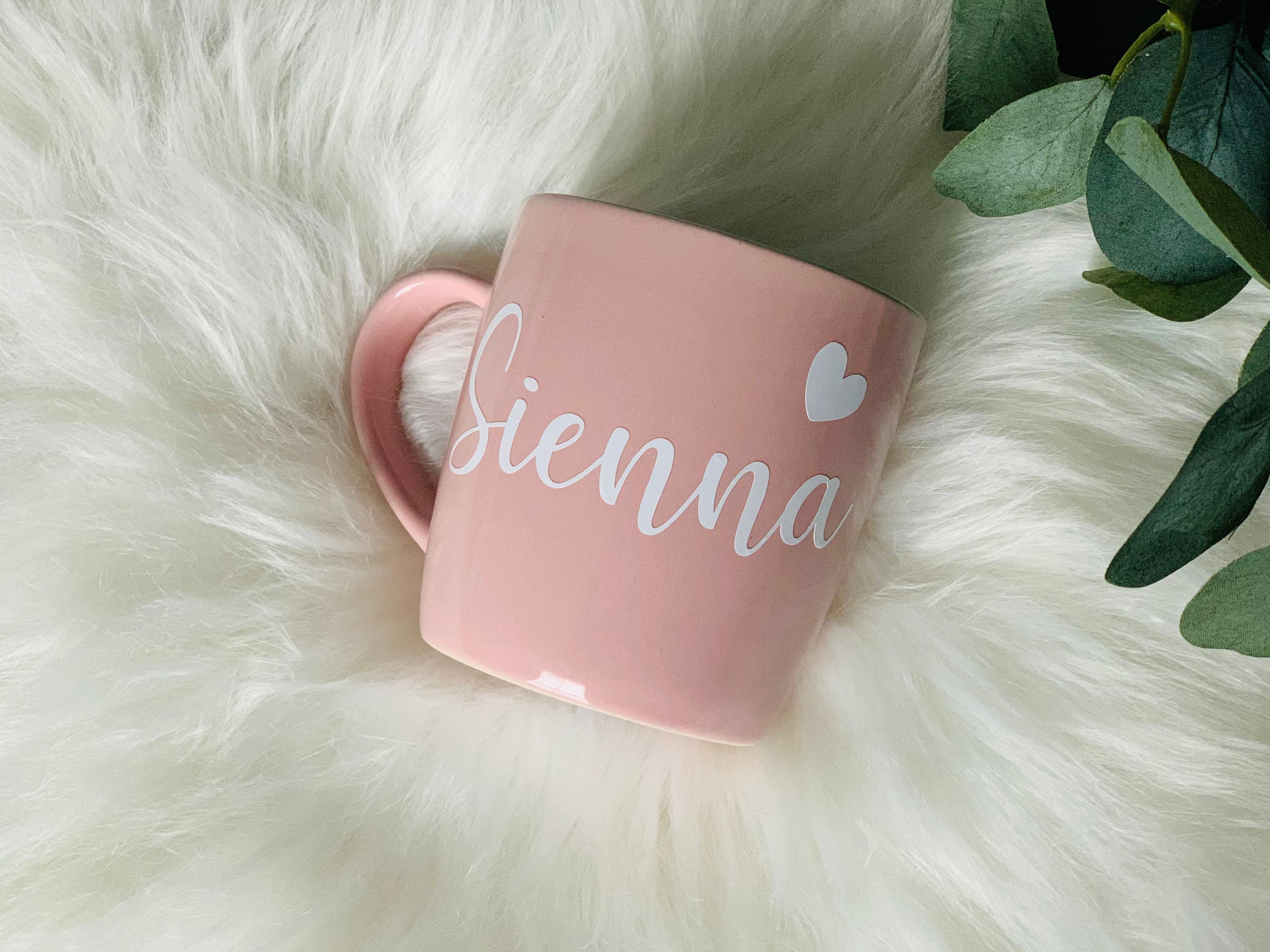 Personalised Pink Coffee Mug Custom Coffee Mug Coffee Tea Etsy