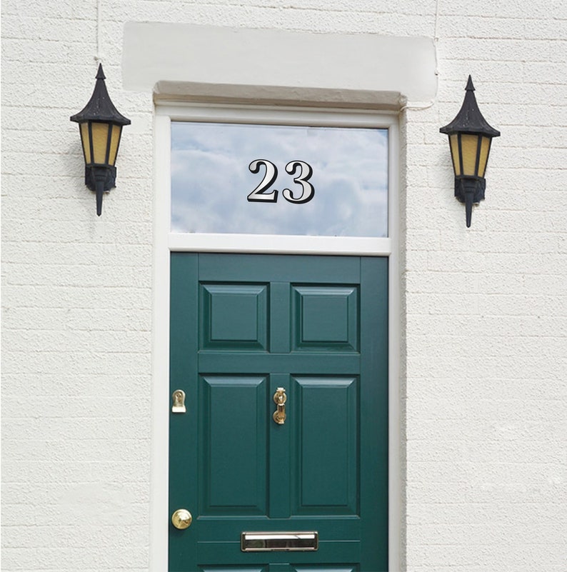 Premium Gold Fanlight Transom House Door Numbers Victorian | Etsy