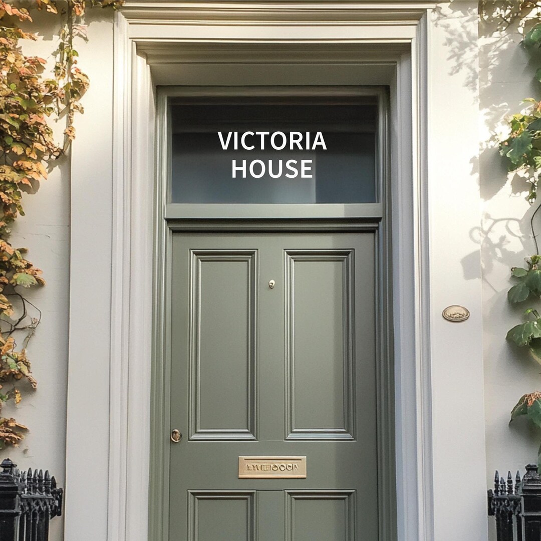 Premium White House Name Fanlight Sign, Transom House Name, Modern ...
