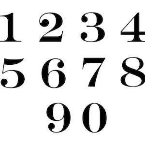 Classic White Fanlight Door Number, House Number, Victorian Sticker ...