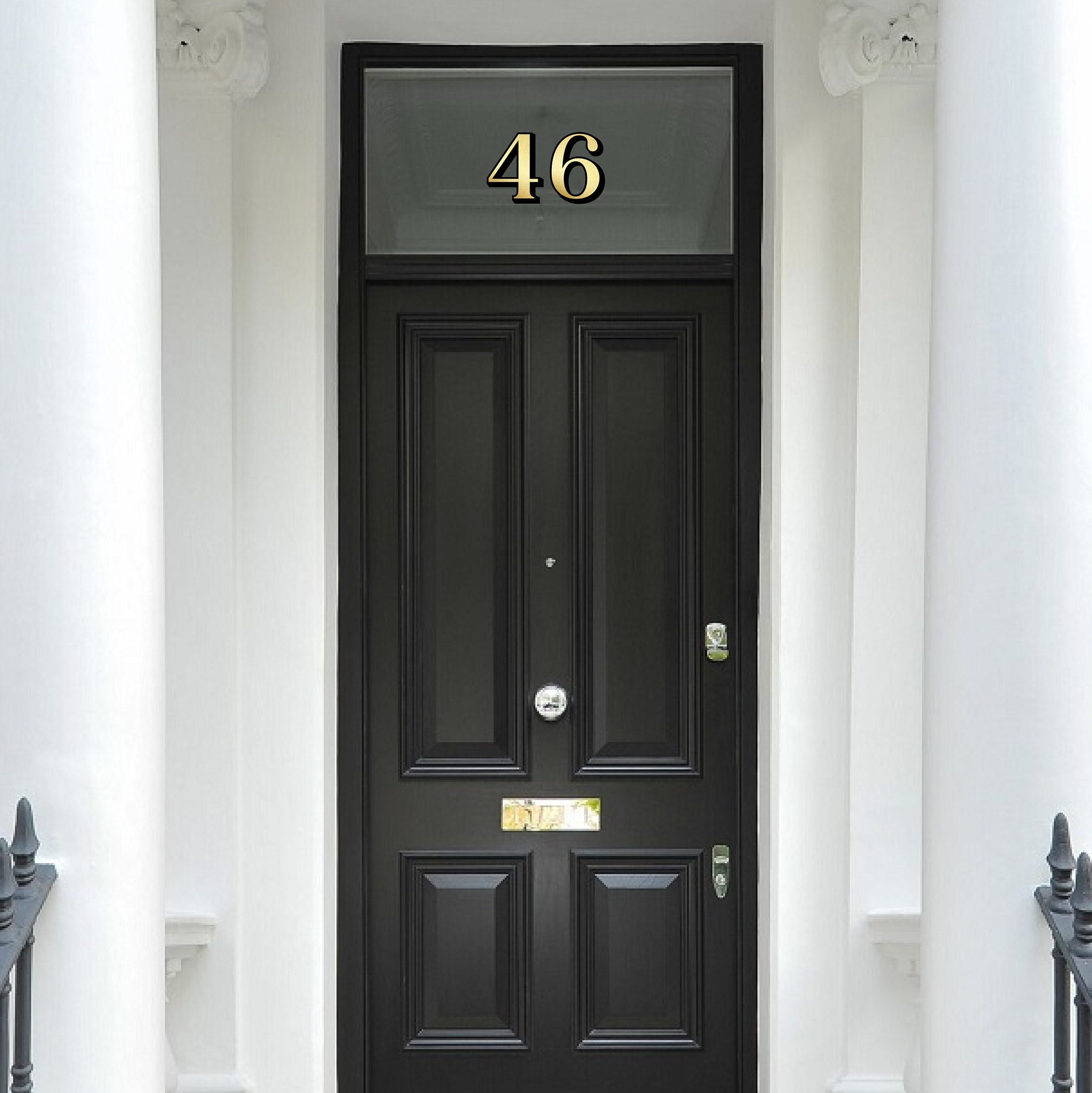 Premium Gold Fanlight Transom House Door Numbers Victorian - Etsy