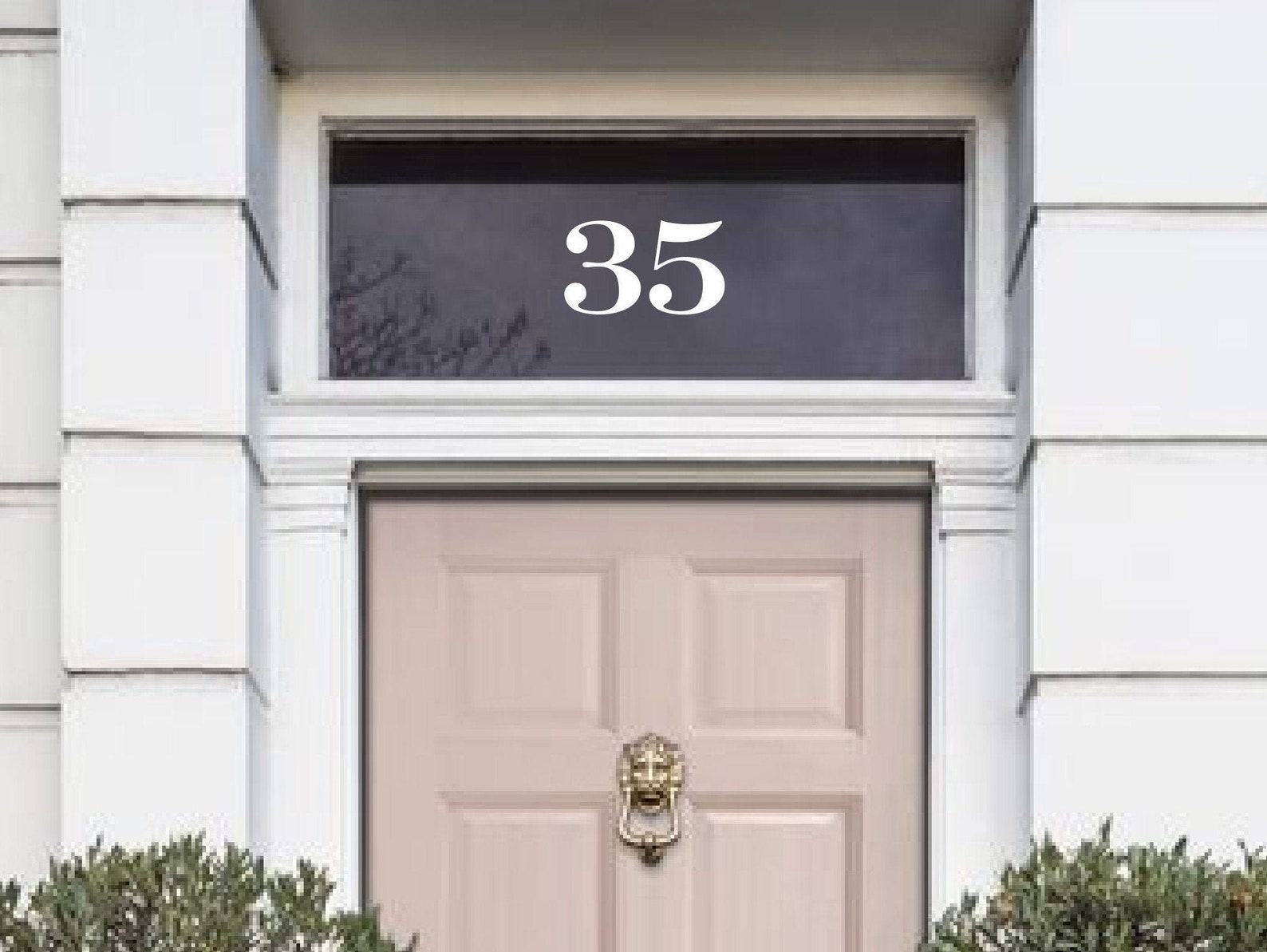 Classic White Fanlight Door Number House Number Victorian - Etsy