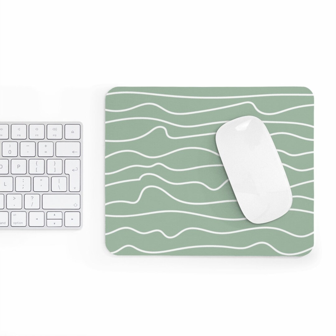 Mousepad Waves Pattern Mouse Pad Rectangle Mousepad Desk - Etsy