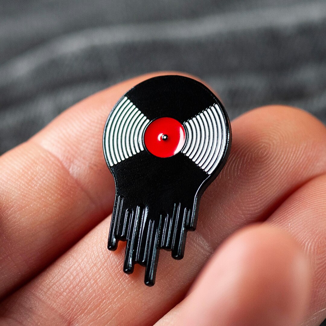 Vinyl Plate Pin, Vinyl Fan Disk Jockey Gift, Music Lover Gift, DJ Gift ...