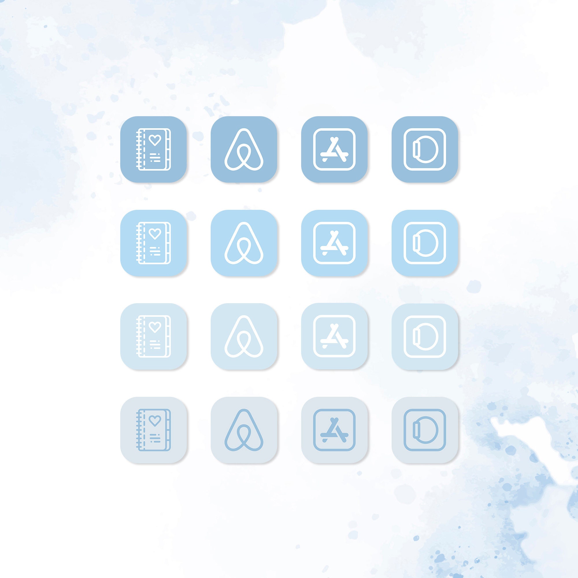 Cute blue app icons Light blue app icons ios 14 | Etsy