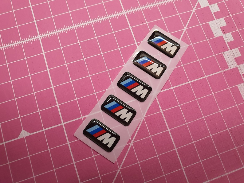M Sport Alloy Wheel Badge Domed Sticker for BMW Performance Accessories ...