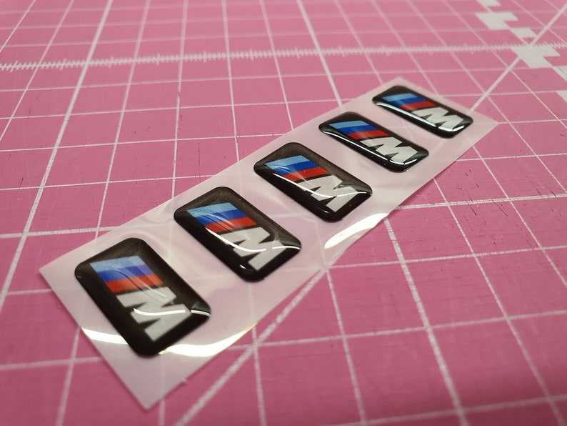 M Sport Alloy Wheel Badge Domed Sticker for BMW Performance Accessories ...