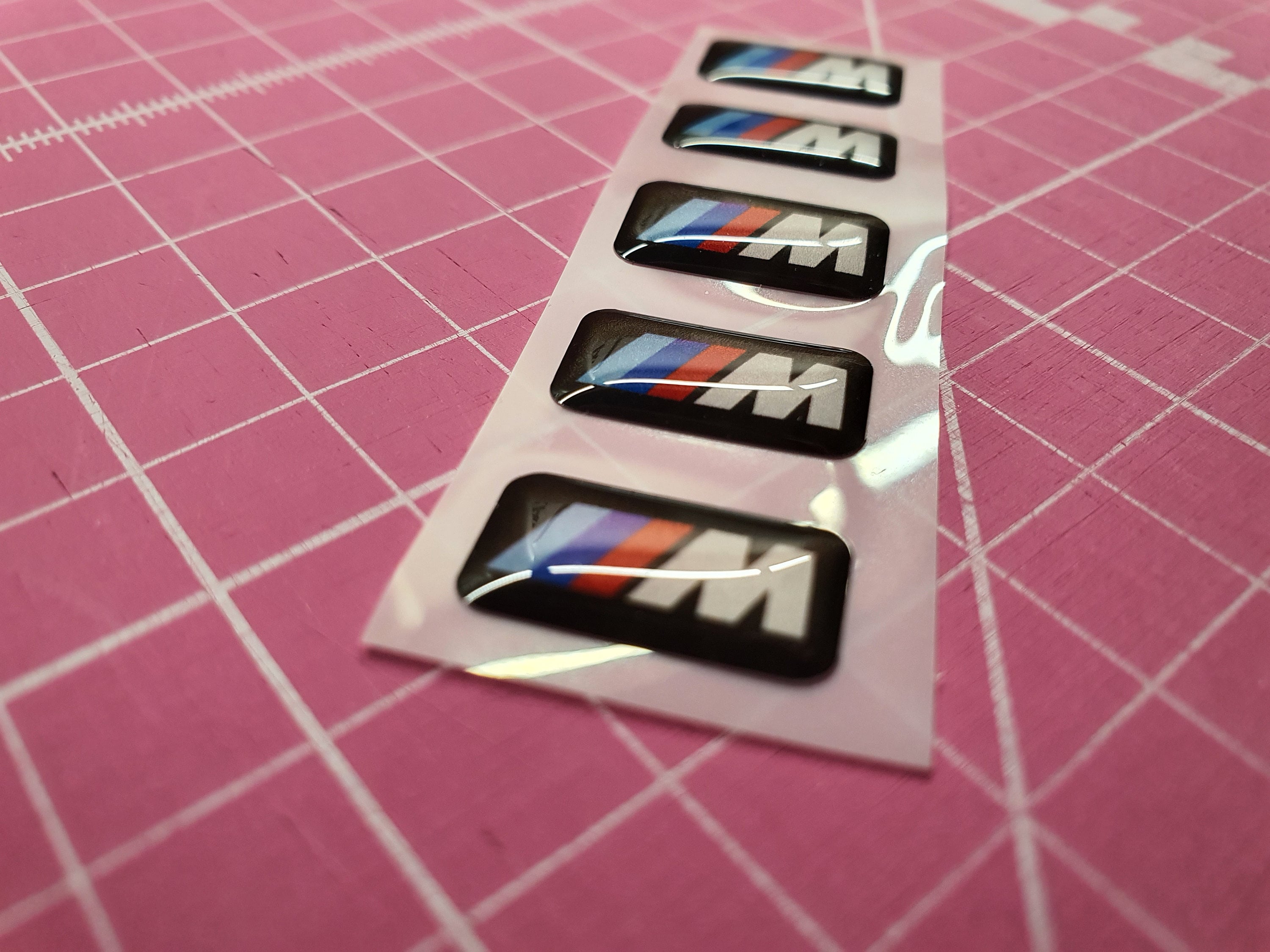 M Sport Alloy Wheel Badge Domed Sticker for BMW Performance Accessories ...