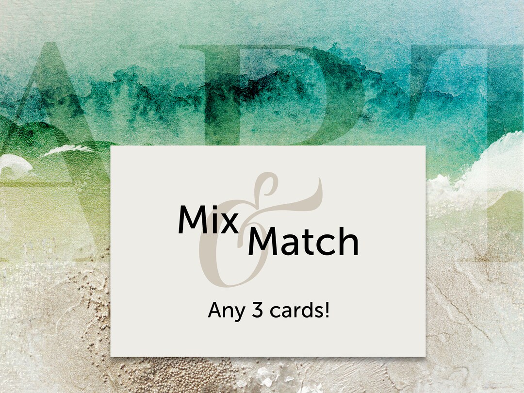 Mix and Match Any 3 Cards - Etsy