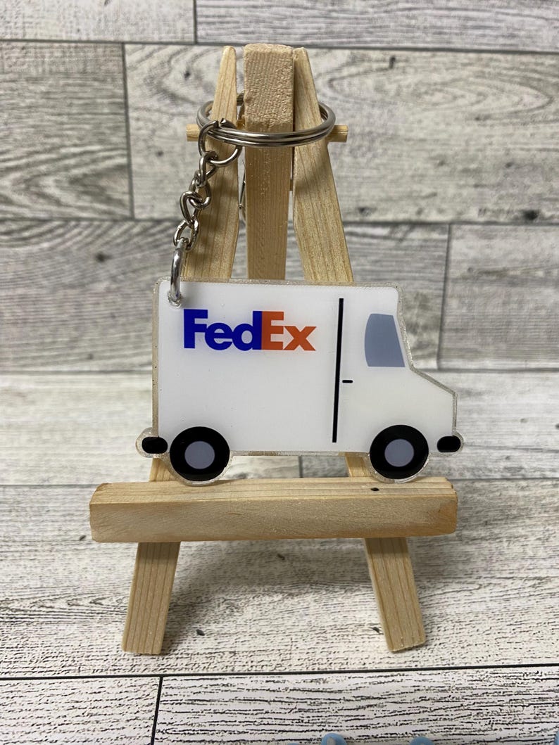 Fedex Delivery Truck - Keychain - Etsy