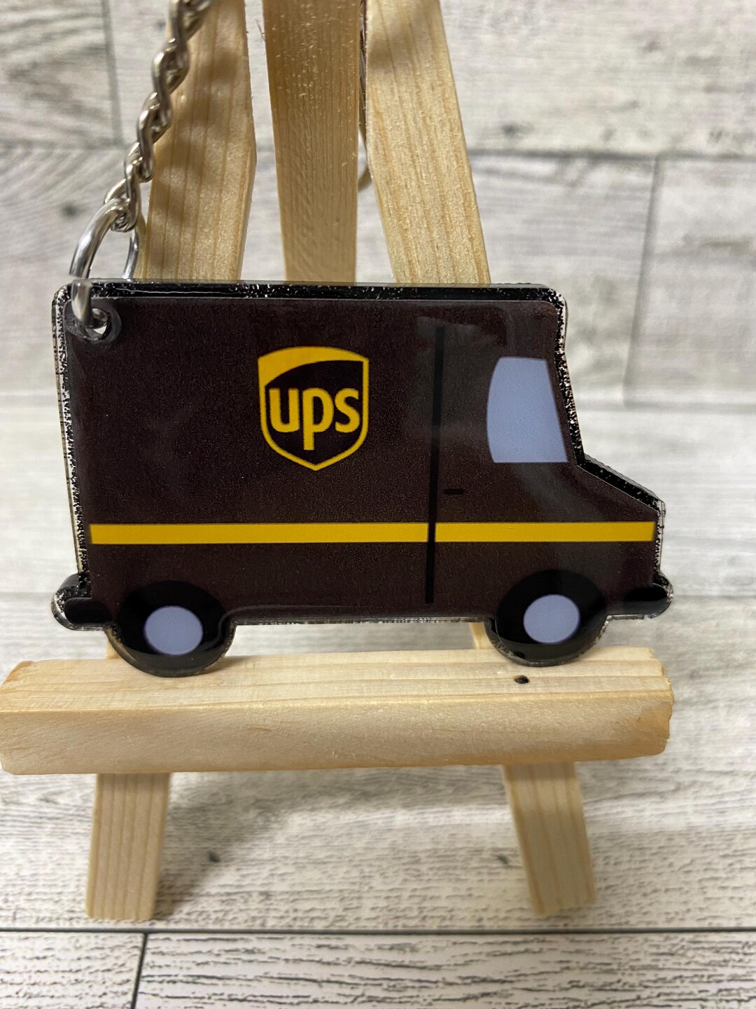 UPS Delivery Truck Keychain - Etsy