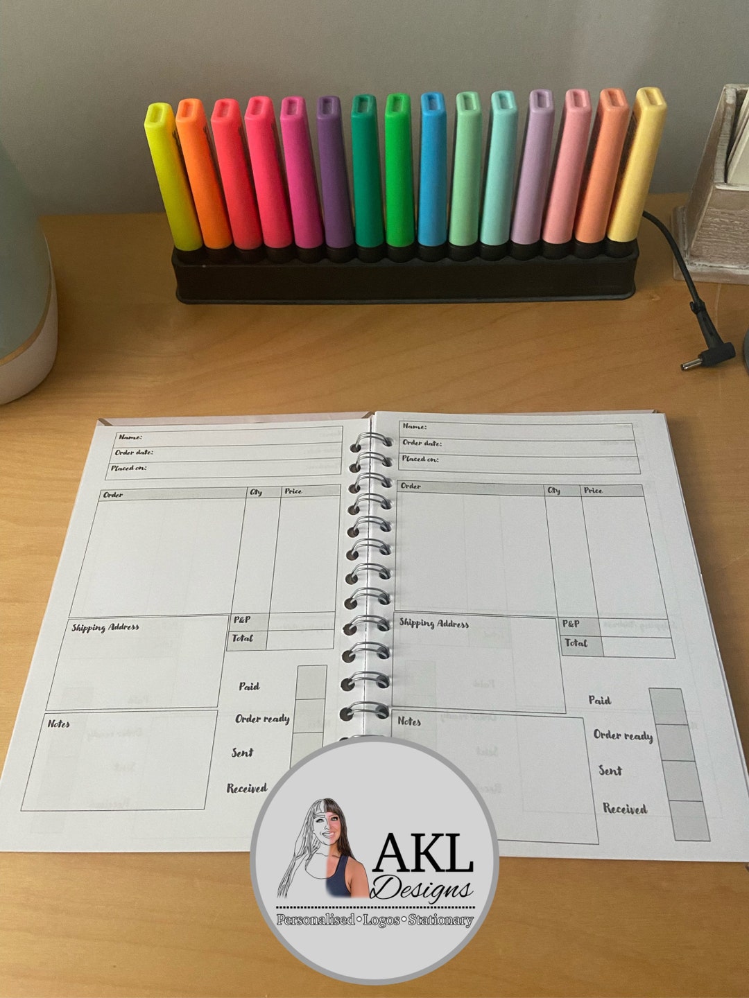 Order Book, Personalised Business Order Book, Custom Front Cover - Etsy