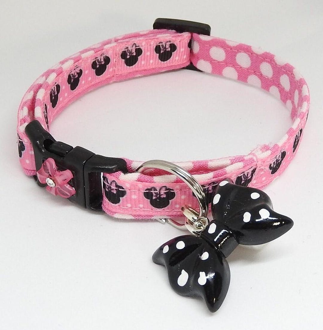 Mouse and PINK Bows, Bows and More Bows Adult Cat Collar - Etsy