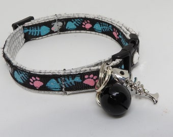 Fishbone Cat Collar - Etsy