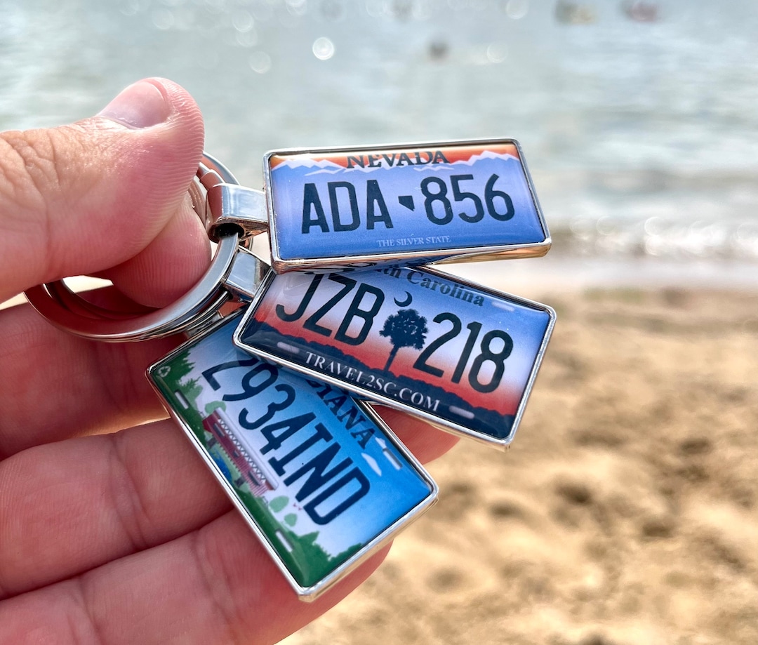 Personalised Number Plate Keyring, Custom Car Number Plate Keyring, Car ...