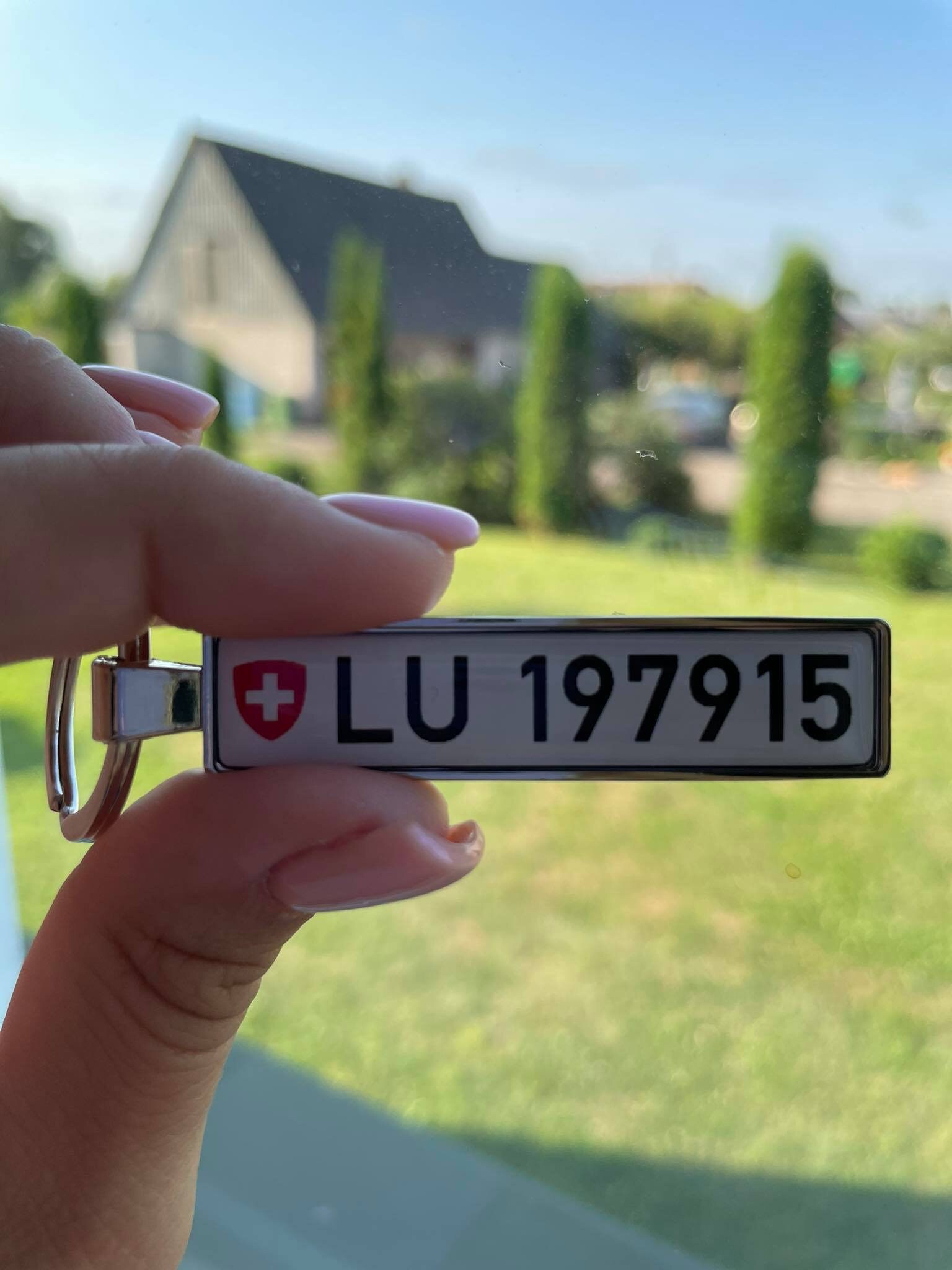Personalized Switzerland Number Plate Keyring Swiss Keychain | Etsy