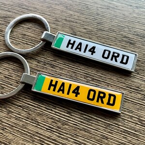 Custom UK Keychain License Plate Car Keyring United Kingdom, Britain ...
