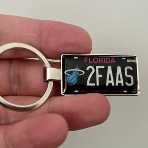 USA Number Plate Keyring, Custom Made License Plate Keyring, Perfect ...