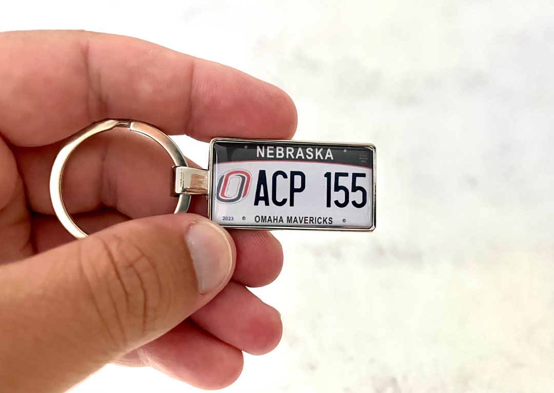 Personalized Keychainful Nebraska License Plate Replica Nebraska ...