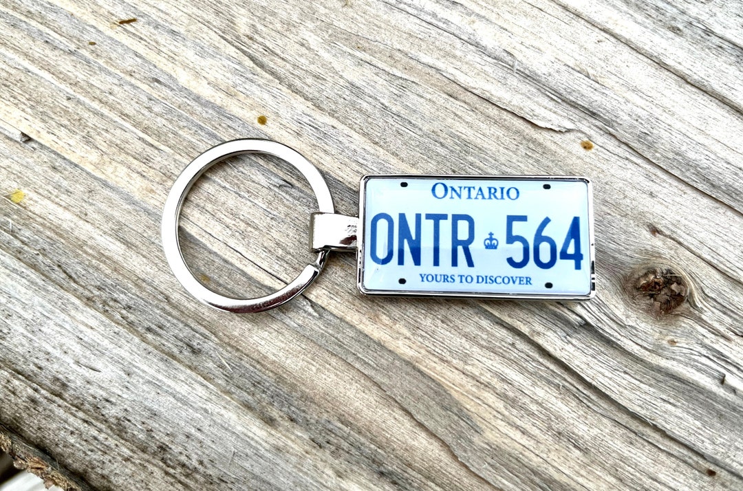 Canada License Plate Keyring, Ontario License Plate, Canadian Ontario ...
