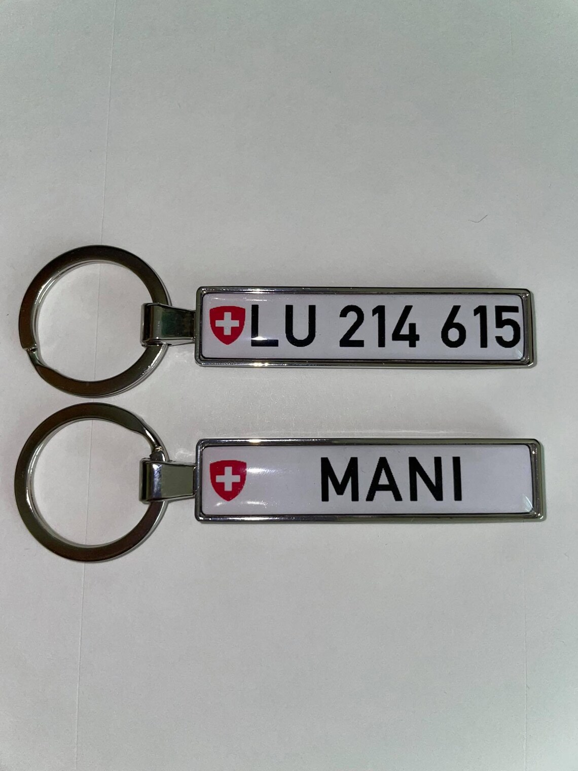 Personalized Switzerland Number Plate Keyring Swiss Keychain | Etsy