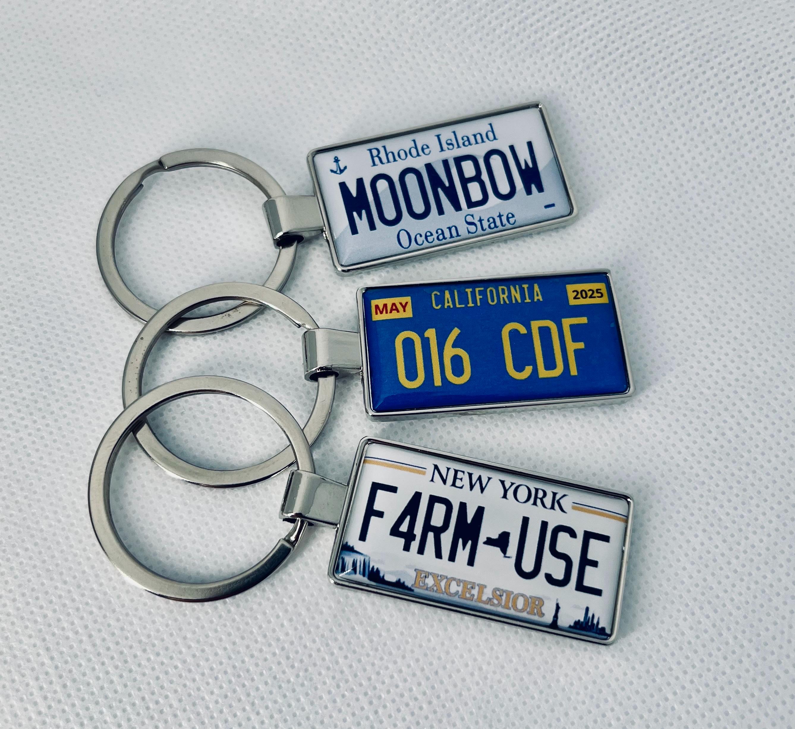 NYC Keyring, New York License Plate, Car Registration Plate Keychain ...