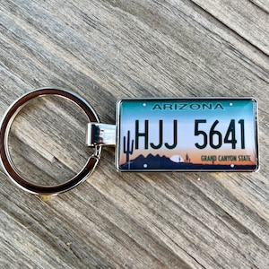USA Number Plate Keyring, Custom Made License Plate Keyring, Perfect ...