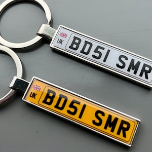 Custom UK Keychain License Plate Car Keyring United Kingdom, Britain ...