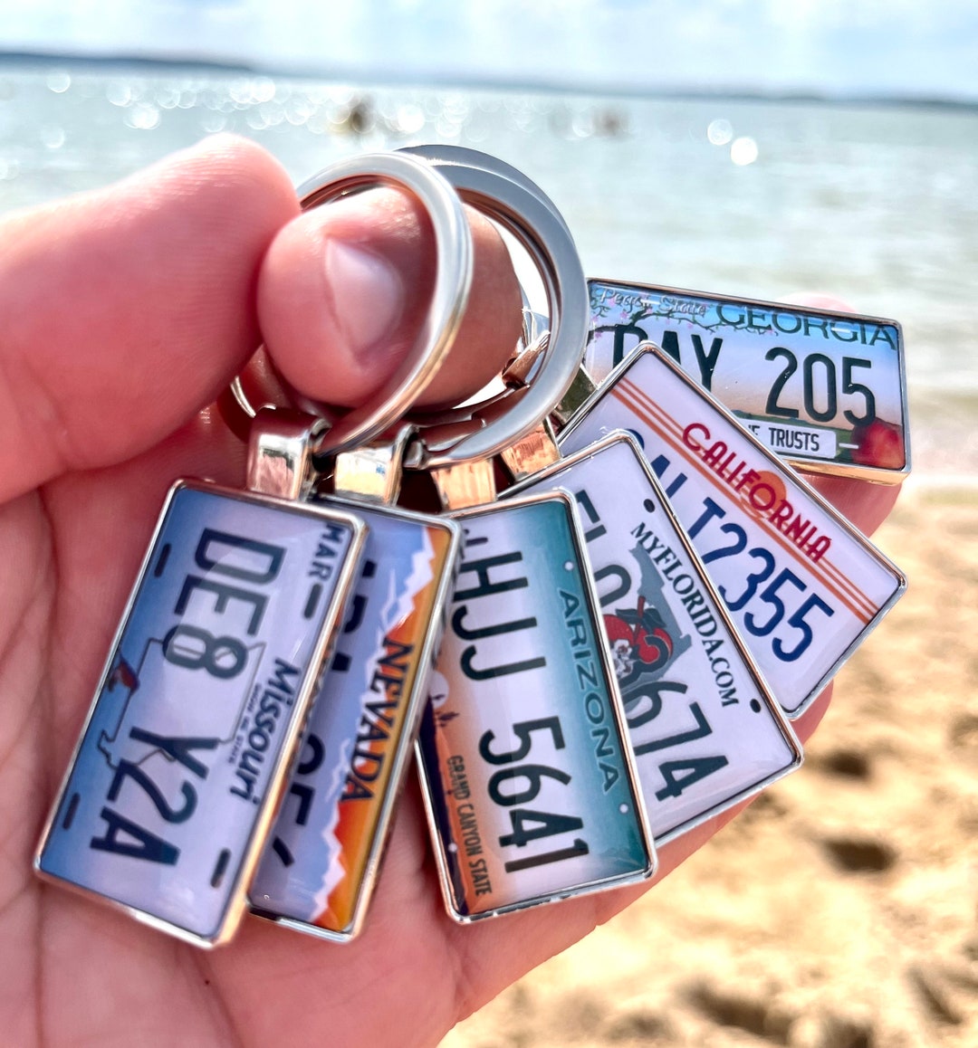Custom Personalised Keyring, License Plate Keychain, Perfect Gift for ...