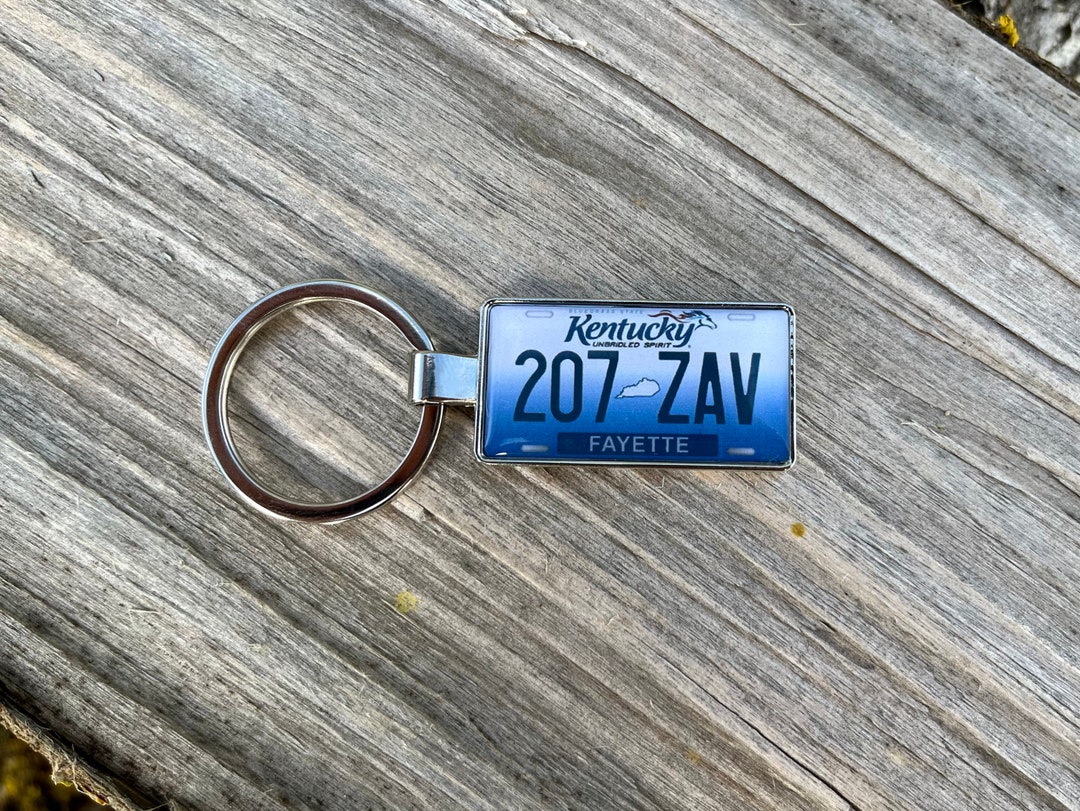 License Plate Keychain Kentucky, Custom License Plate Kentucky Keychain ...