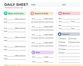 Daycare Contract: Fully Editable Child Care Enrollment - Etsy
