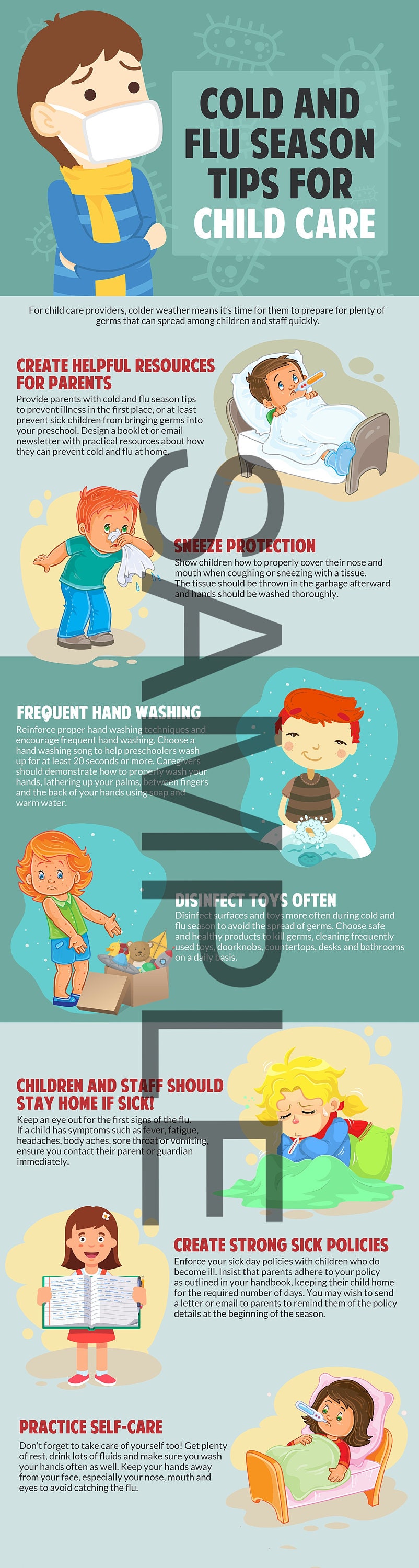 Daycare Sick Policy Handouts and Posters: 25 High Definition - Etsy Canada