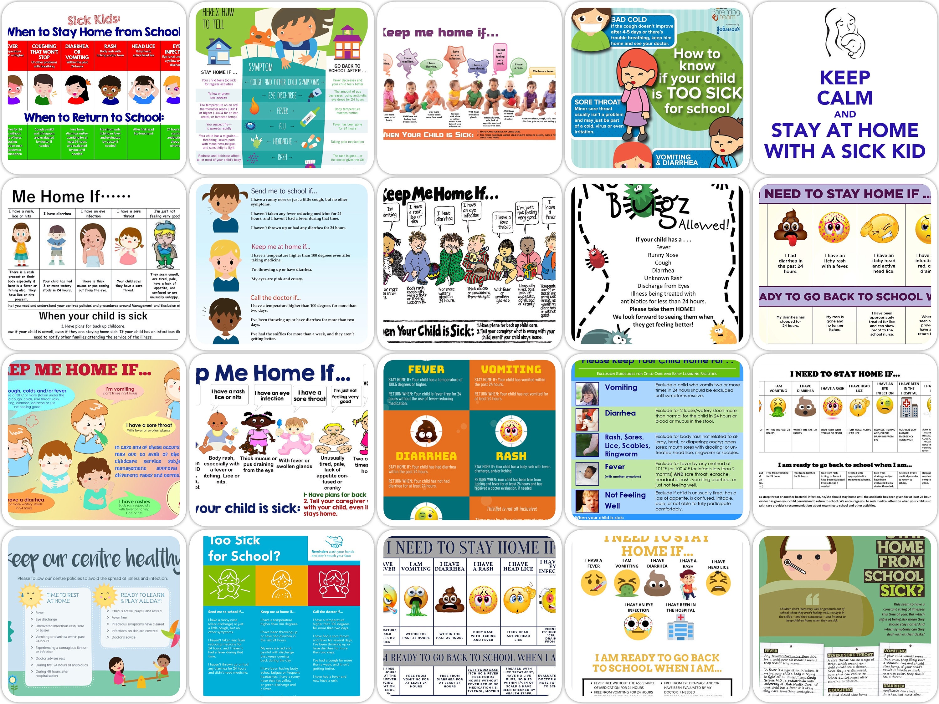 Daycare Sick Policy Handouts And Posters 25 High Definition Etsy Canada