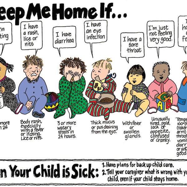 Sick Daycare Poster - Etsy